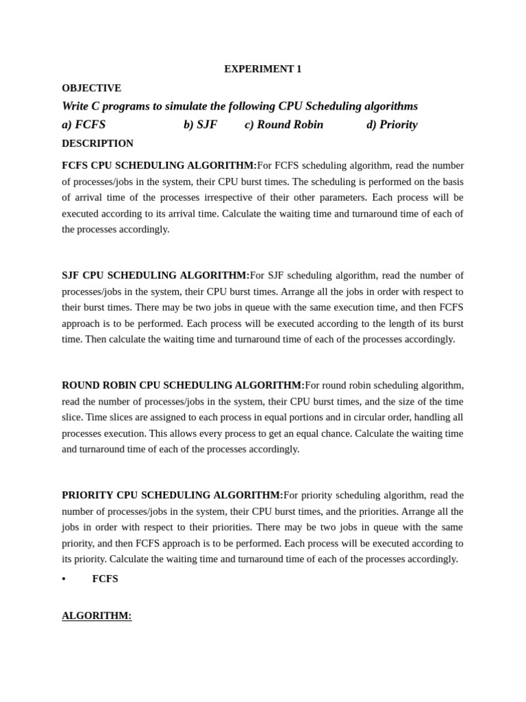 Os Lab Manual 2022-23 Ii Sem | PDF | Scheduling (Computing) | Pointer (Computer Programming)