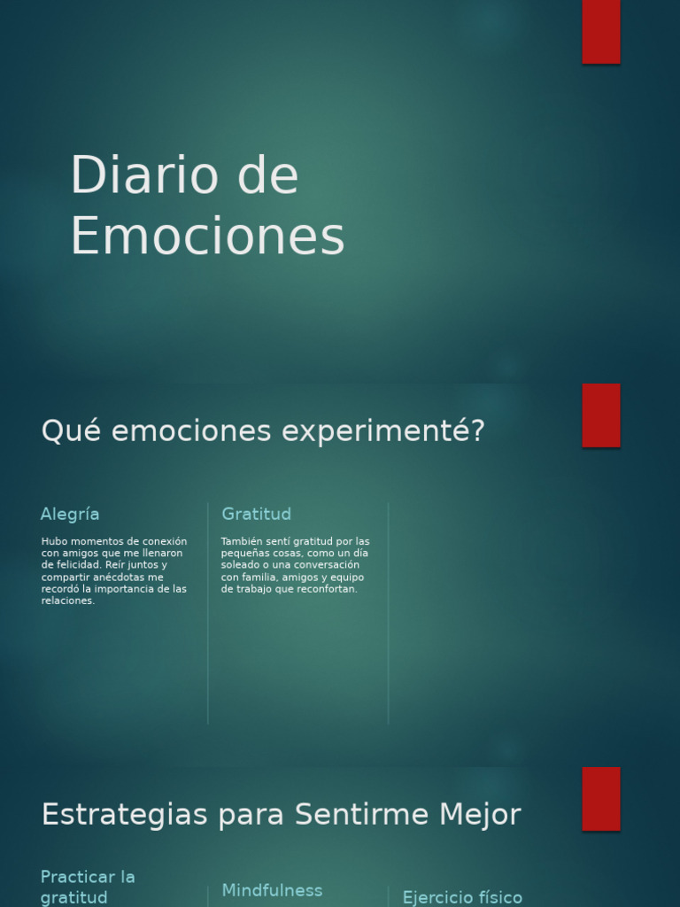 Diario de Emociones Stiven Sanchez | PDF