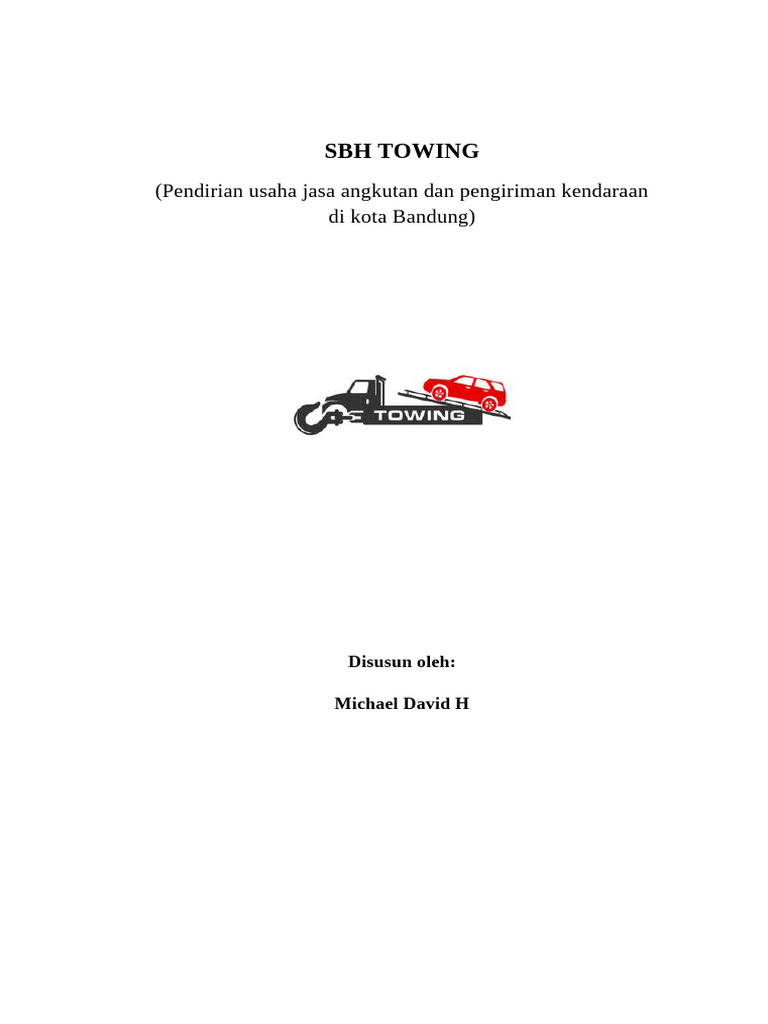 SBH TOWING Finall | PDF | Bisnis