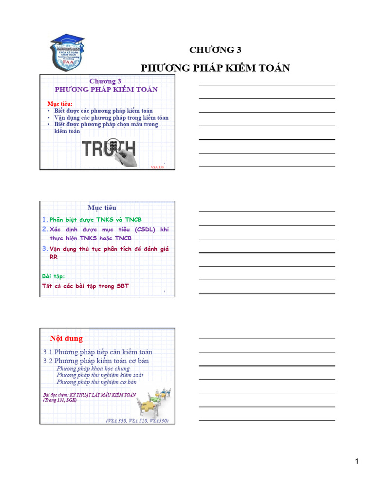 SV - C3 - Cac Phuong Phap Kiem Toan | PDF