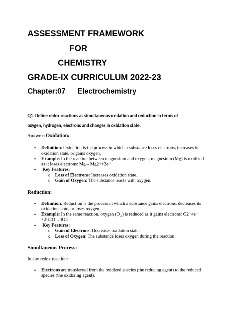 SLO Base Answer Chapter 7 | PDF | Ion | Corrosion
