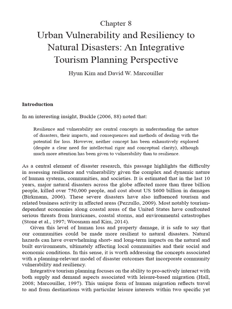 Urban Resilience to Natural Disasters | PDF | Natural Disasters ...