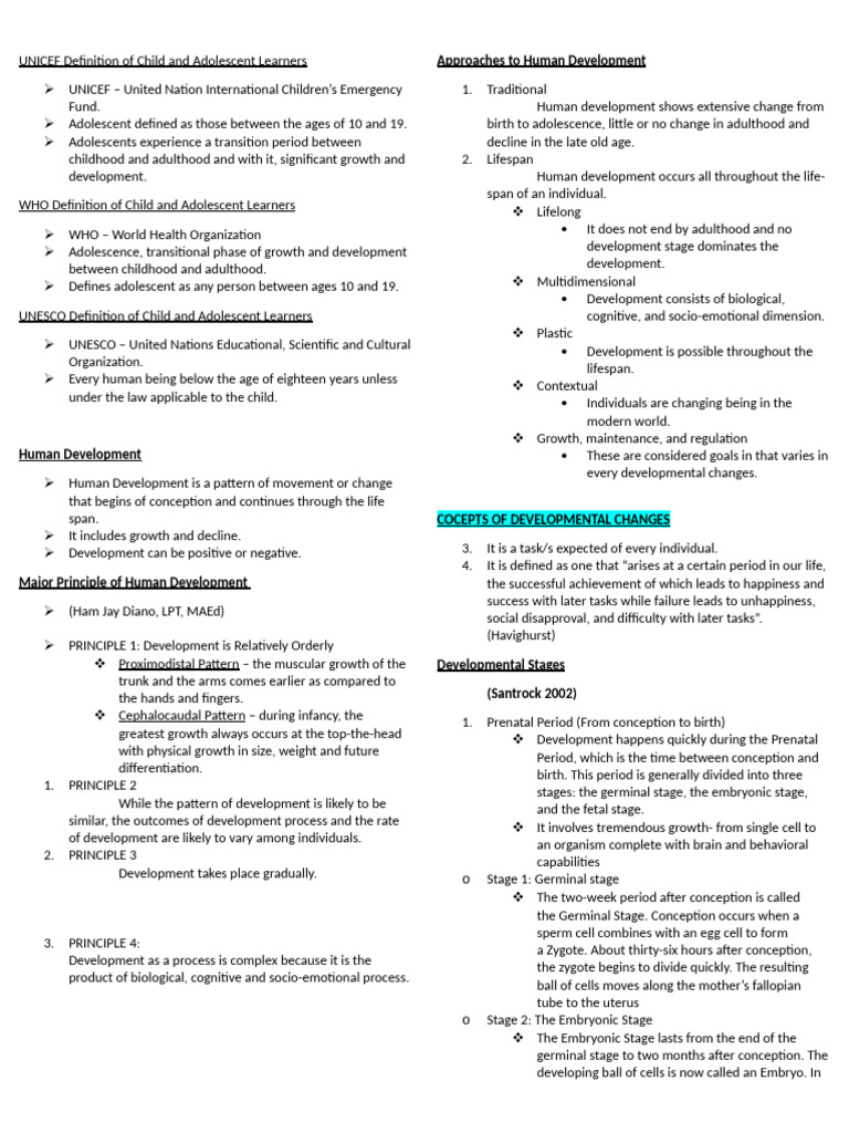 Child and Adolescent Learners and Learning Principles | PDF | Psychological Concepts | Human ...
