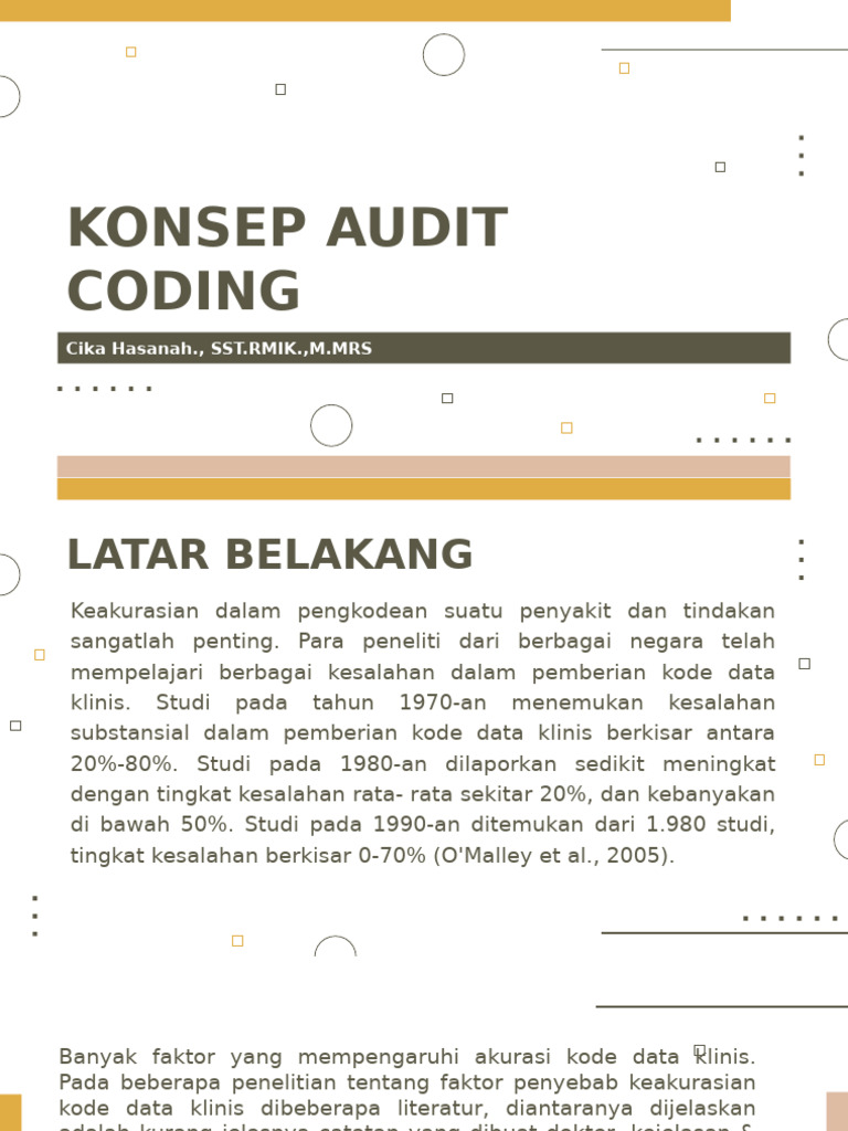 Konsep Audit Coding | PDF | Sains & Matematika