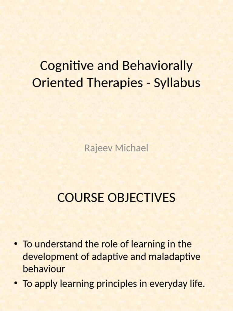 CBT REBT Module V 2024 Notes | PDF | Rational Emotive Behavior Therapy ...