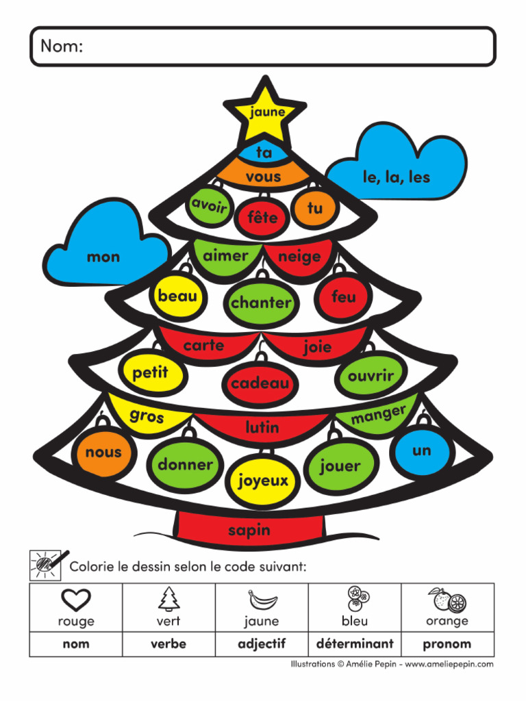 Classe Mots Noel Correction | PDF
