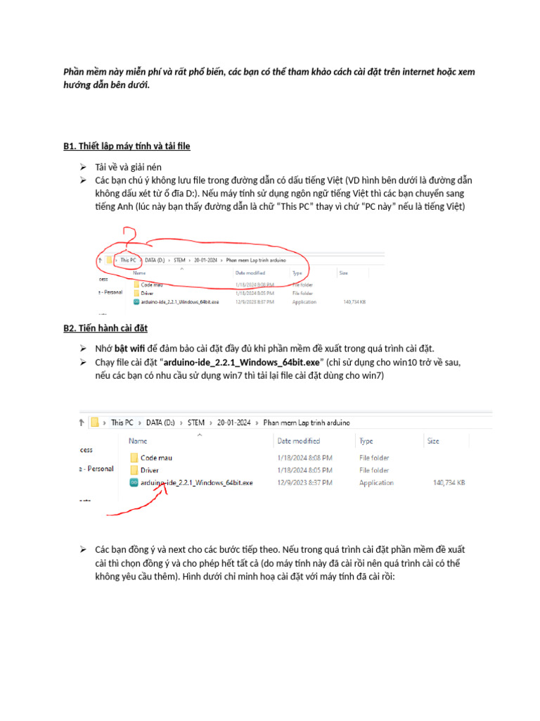 Huong Dan Cai Dat | PDF