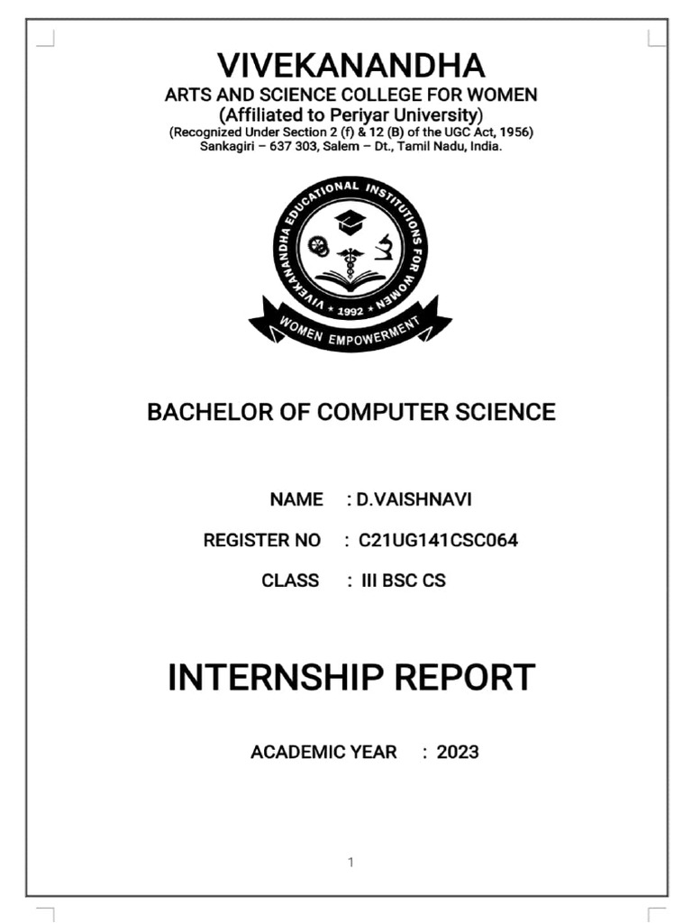 D.vaishnavi Report | PDF