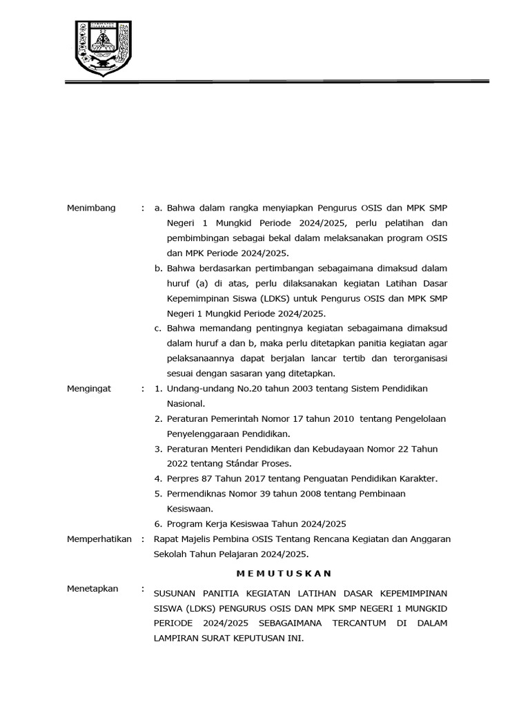 SK LDKS 2024-2025 Fix | PDF