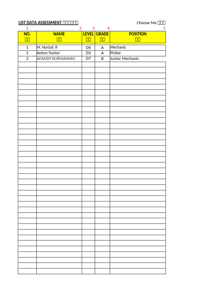 IEC - Form - Assessment | PDF