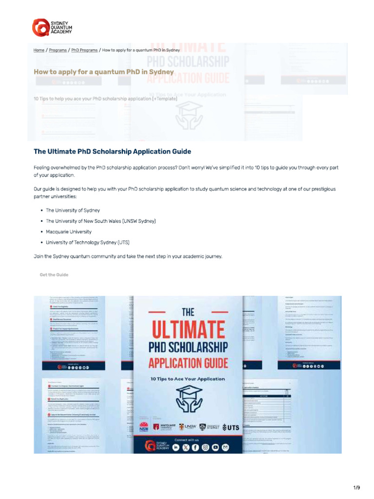 Tips To To Ace You PHD Application in Top 5 Aus Universities | PDF