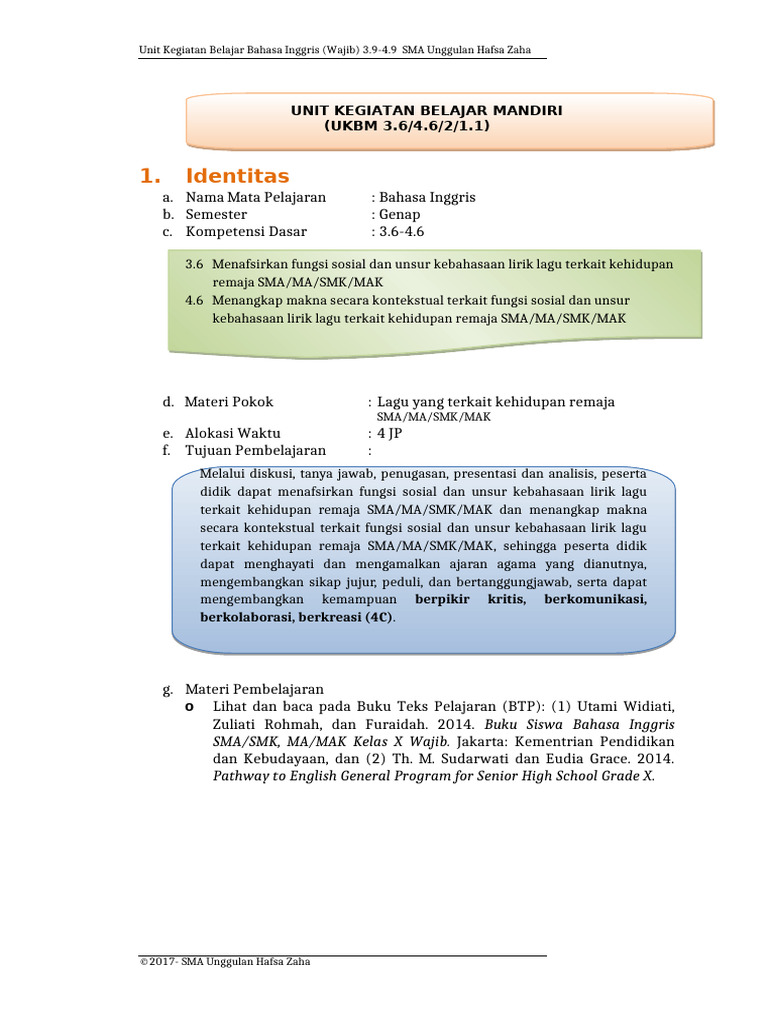 English Learning Unit: Analyzing Song Lyrics | PDF | Musical Forms