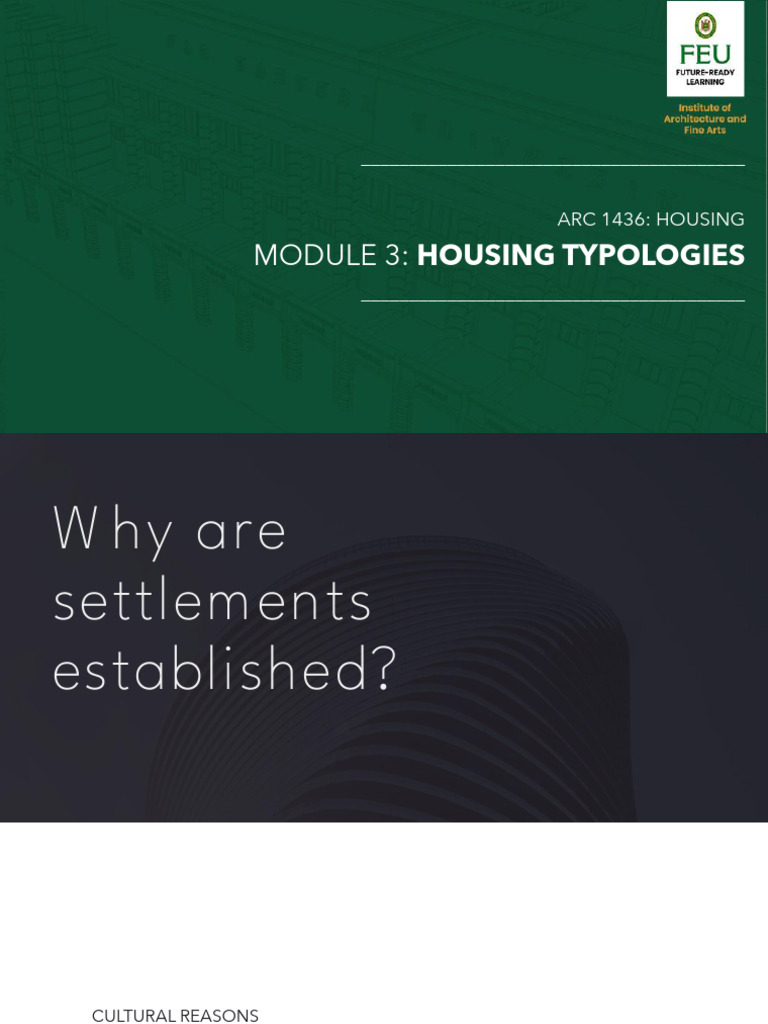 Module 3 - Housing Typologies | PDF | Apartment | Marxism