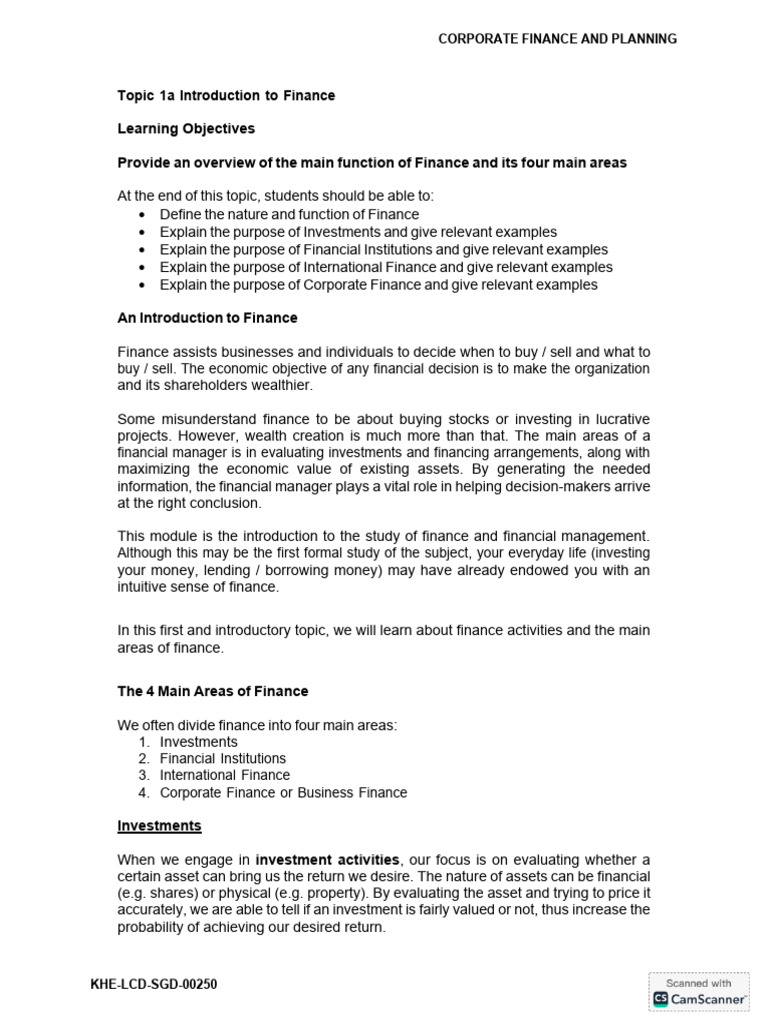 1.+CFP - Study+Guide - v2.0 12 | PDF | Banks | Loans