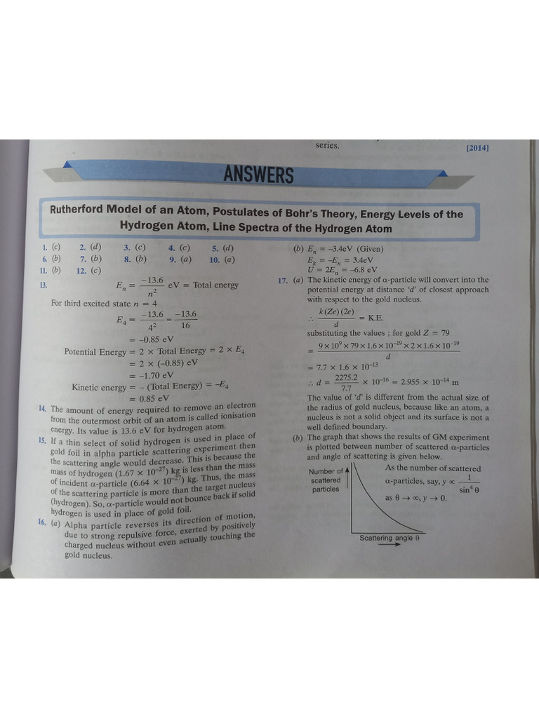 Atoms Answers | PDF