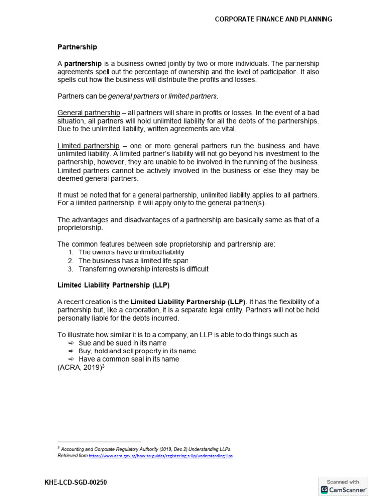 1.+CFP - Study+Guide - v2.0 16 | PDF | Partnership | Limited Liability Partnership