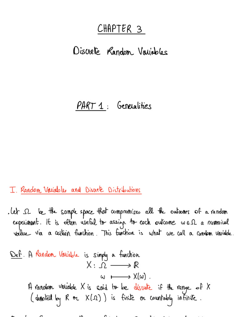 Discreet Probability Distributions | PDF | Probability Distribution | Random Variable