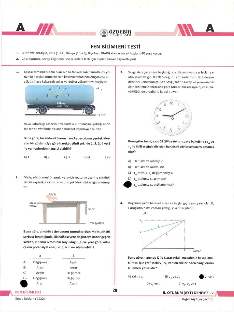 Özdebir Ayt Fizik | PDF