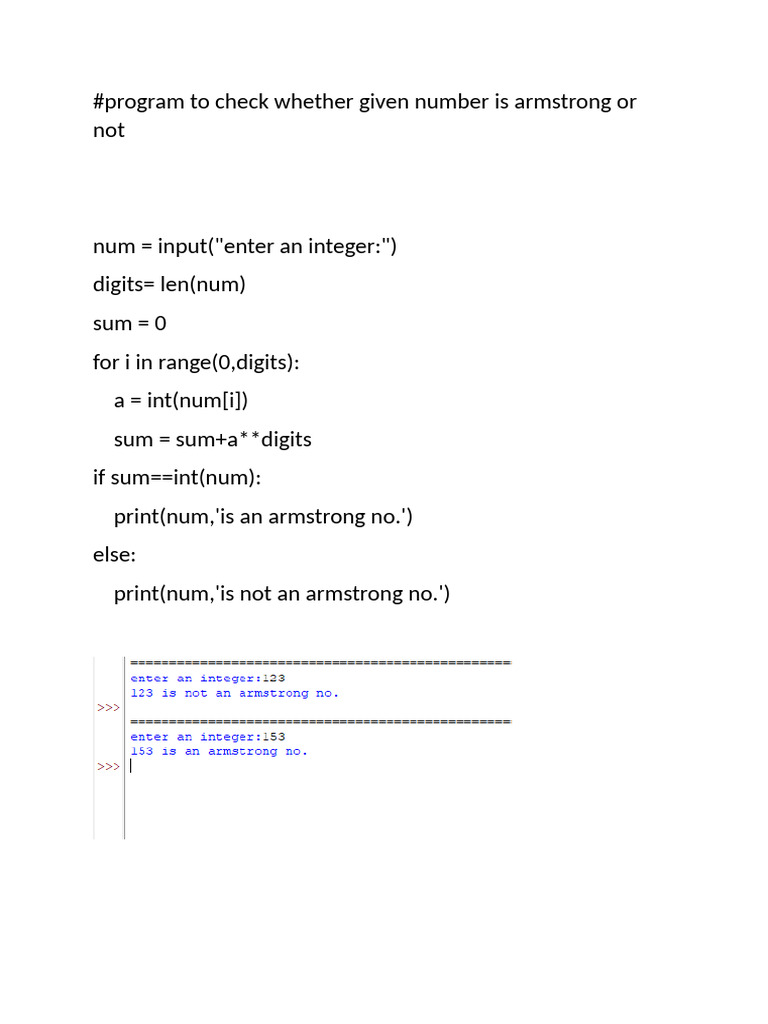 Python Programs for Number Checks | PDF | Teaching Methods & Materials