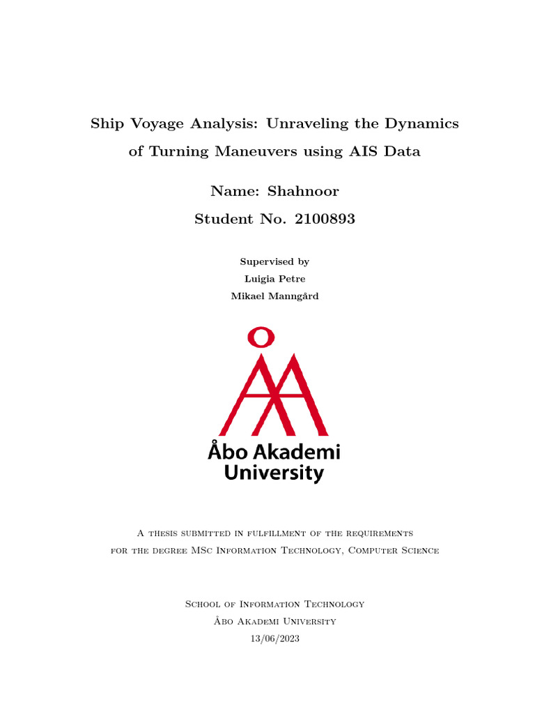 Thesis Ship Navigation Using Ais Pdf Artificial Intelligence Intelligence Ai And Semantics