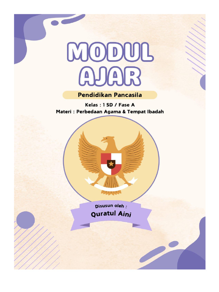 Modul Ajar Pend - Pancasila Bab 3 Kelas 1 | PDF | Kesehatan Holistik