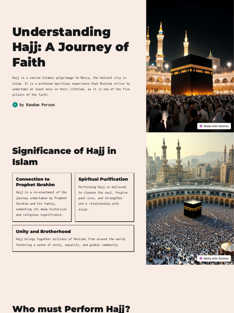 Understanding Hajj a Journey of Faith | PDF | Hajj | Abrahamic Religions