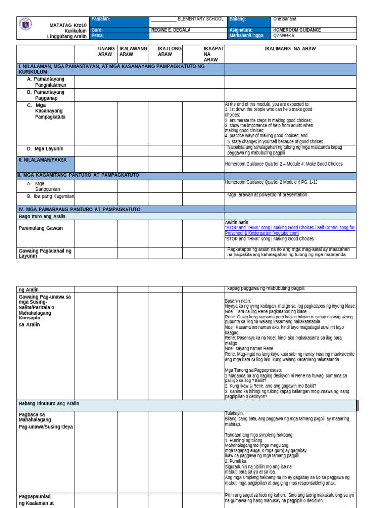 Q2 Week 5 HGP 1 | PDF