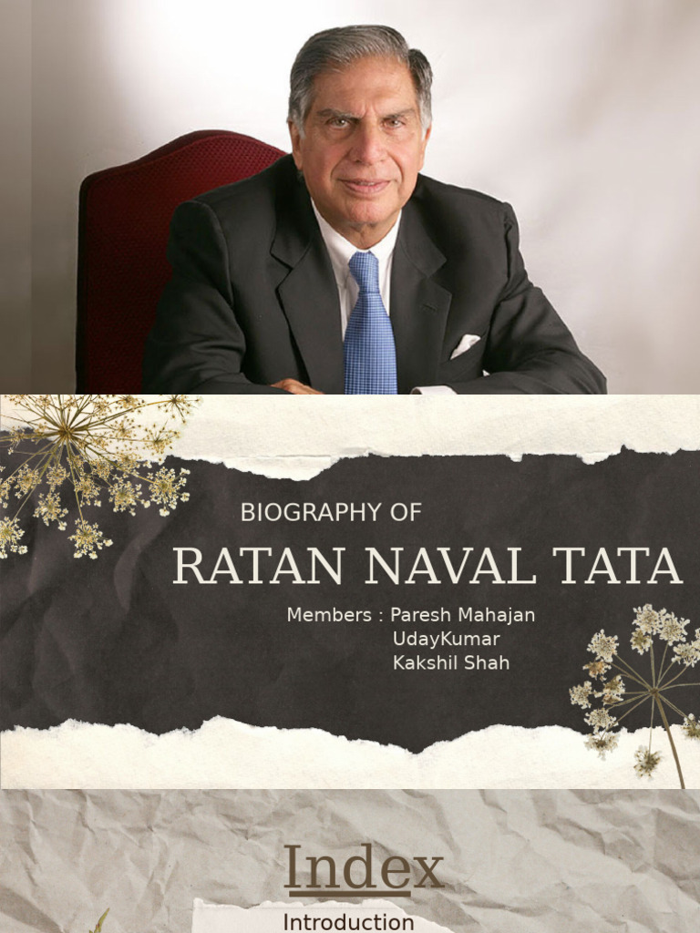 Final Ratan Naval Tata | PDF