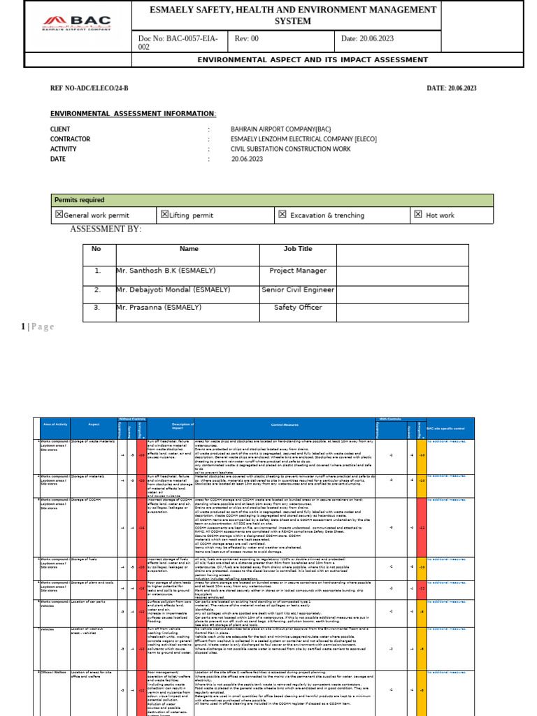 Environmental Assessment | PDF | Septic Tank | Water