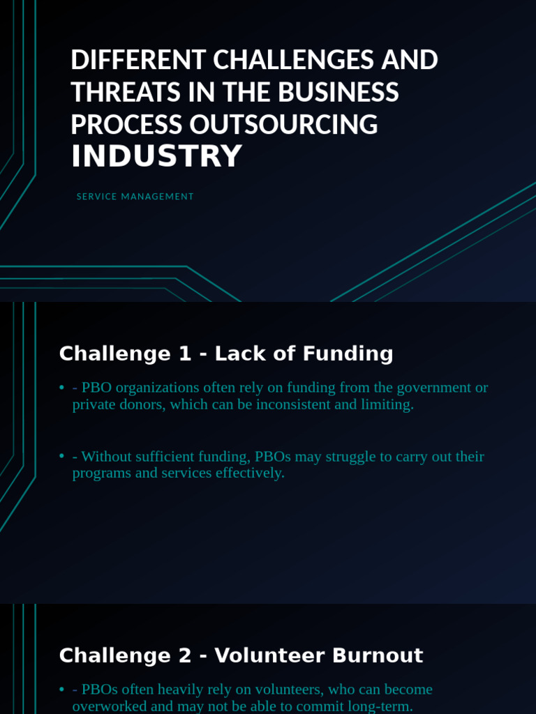 Different Challenges and Threats in The Business Process | PDF ...