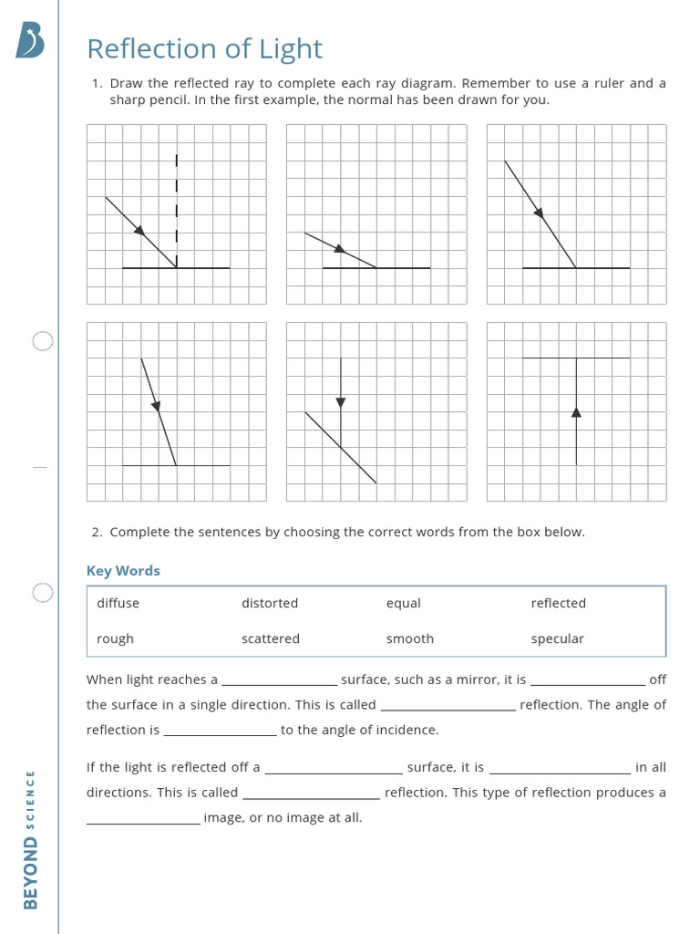 (Worksheet Print) Reflection Worksheet | PDF | Art