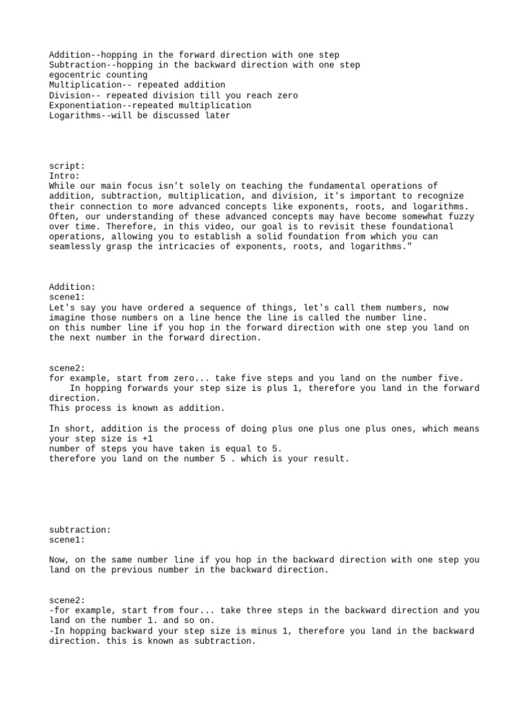 Understanding Basic Math Operations | PDF | Exponentiation | Numbers