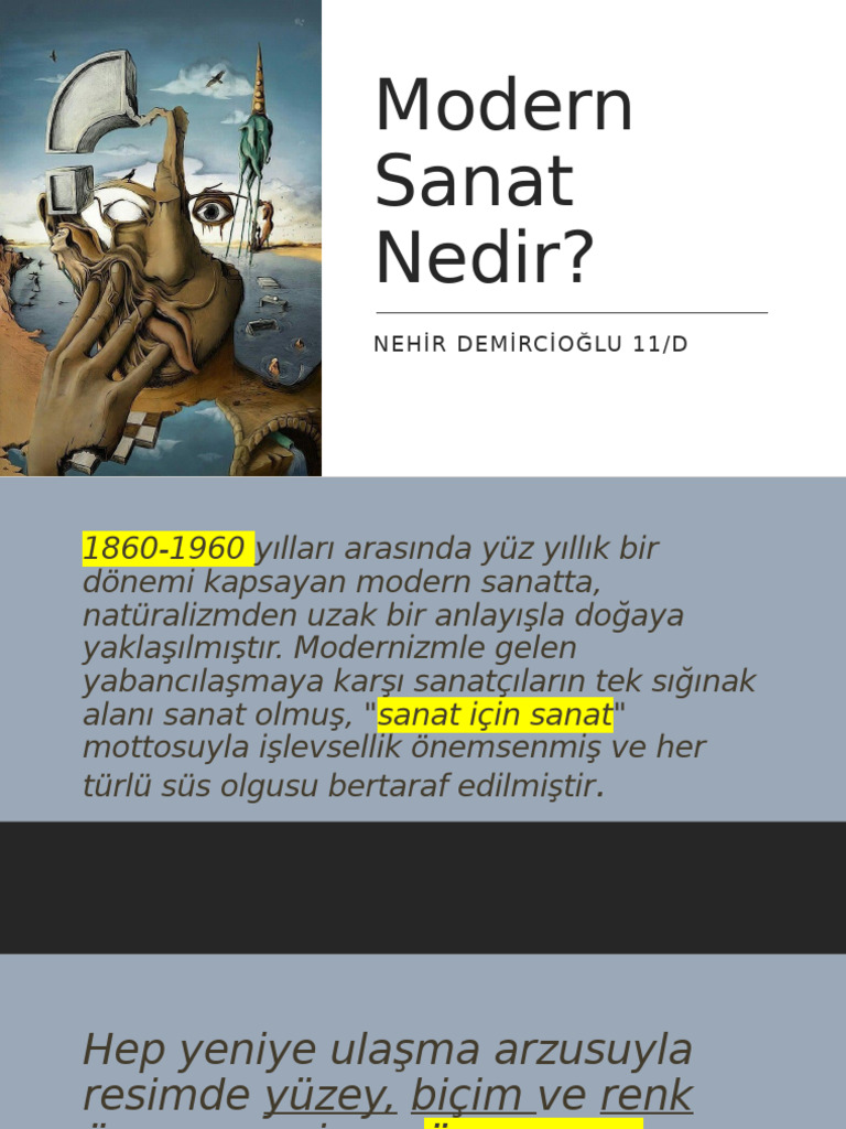 Modern Sanat Nedir | PDF