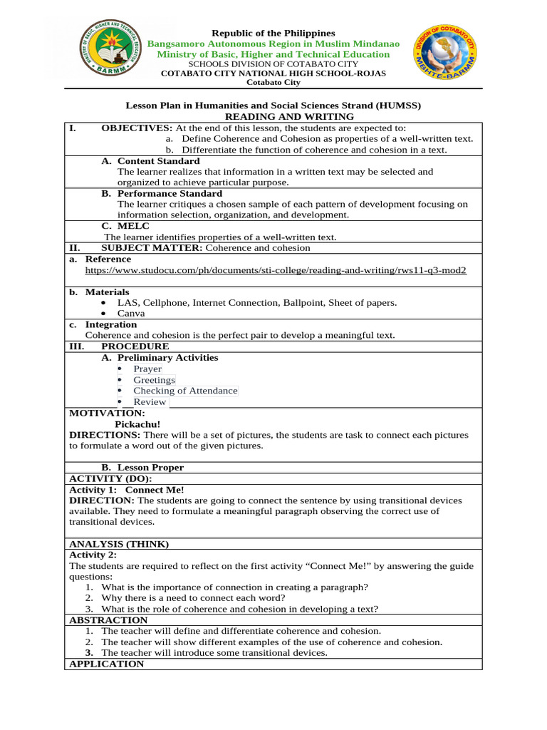 cohesion.7 | PDF | Learning | Cognition