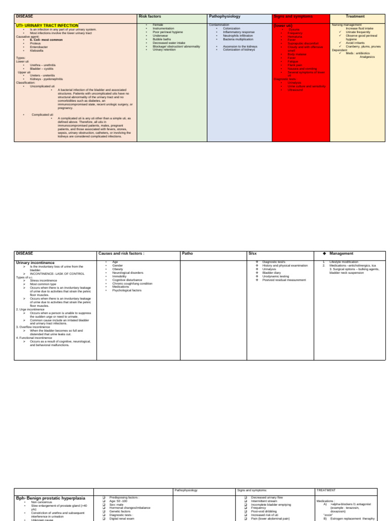 Disease of Renal System | PDF | Urinary Tract Infection | Urinary ...