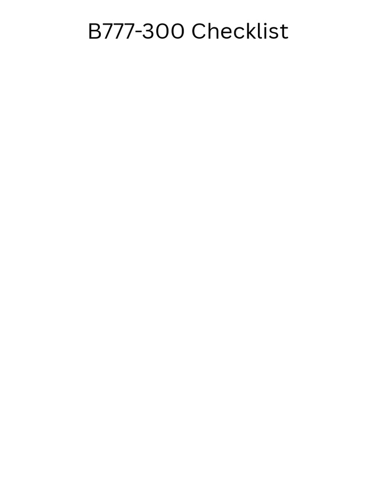 Boeing - 777 | PDF | Instrument Flight Rules | Flap (Aeronautics)