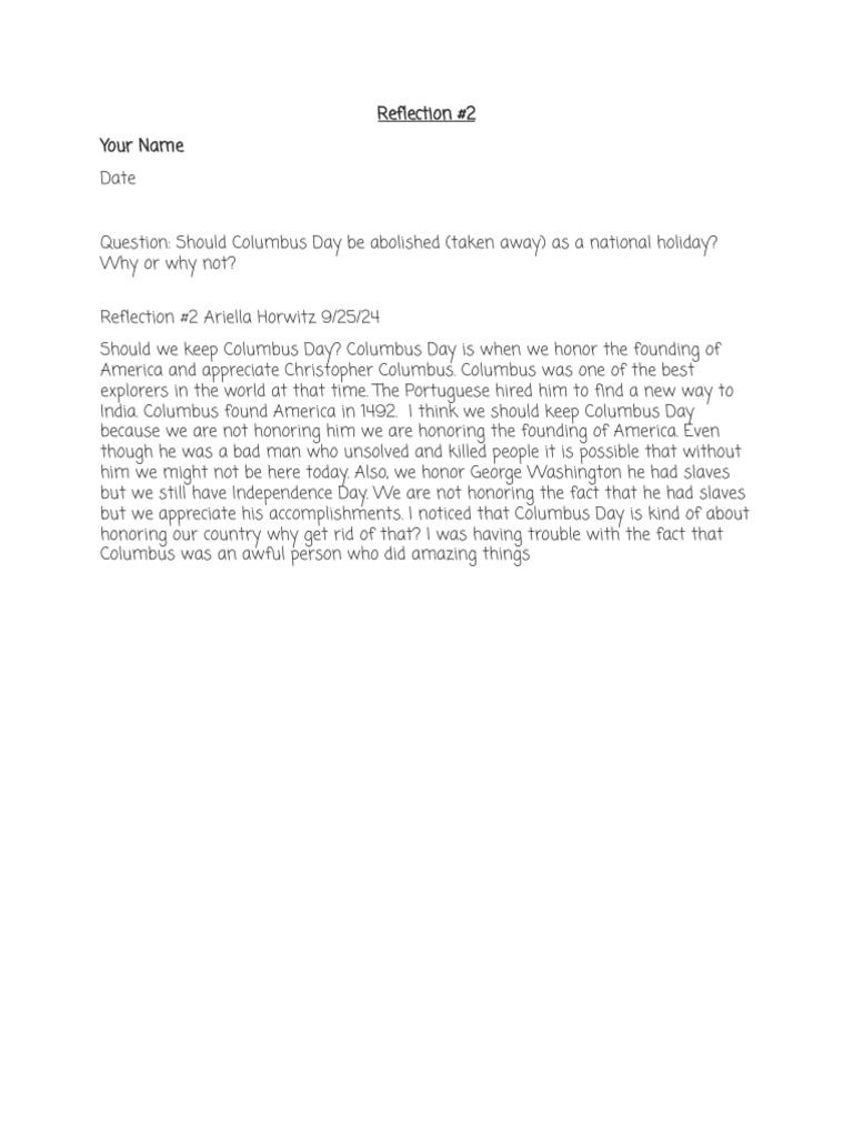 Should Columbus Day Be Abolished? | PDF | History