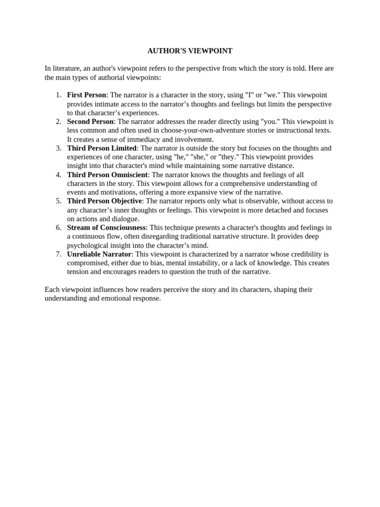 AUTHORs viewpoint | PDF