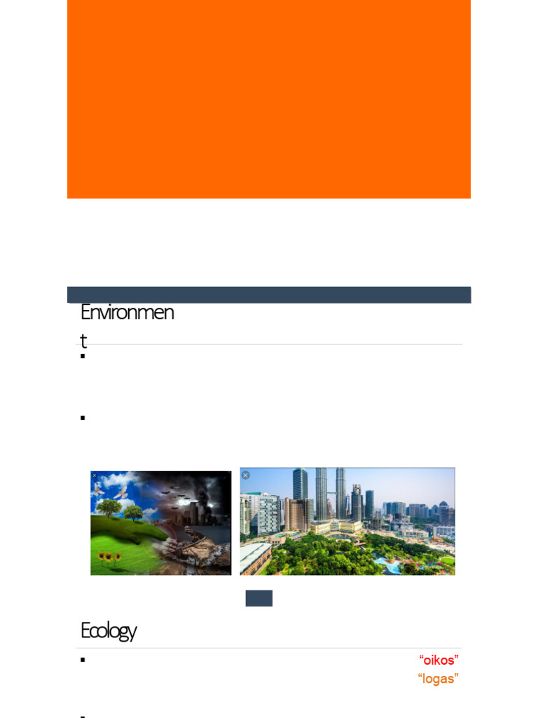 introduction to environment | PDF | Natural Environment | Earth