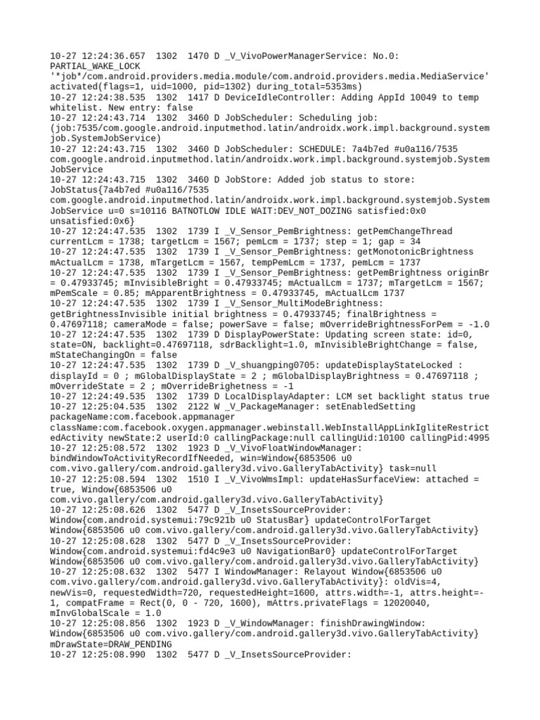 Android Job Scheduler Logs Analysis | PDF | Computer Science | Operating System Technology