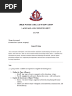 Comprehensive Written Report Template | PDF | Career & Growth