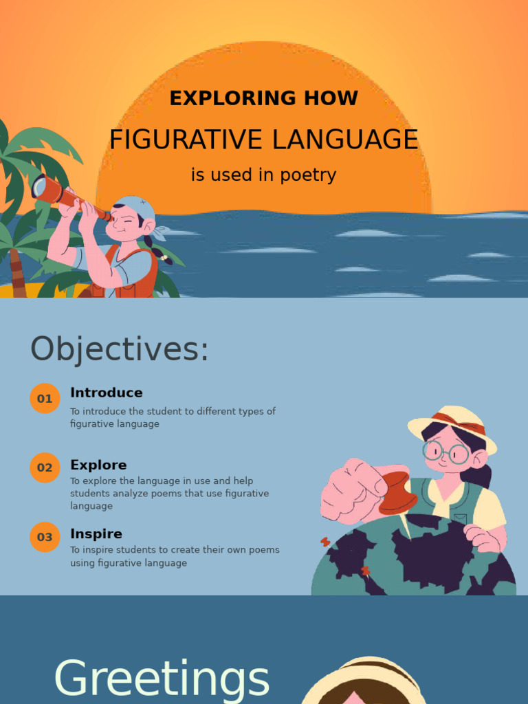 ELA Exploring Figurative Language in Poetry Education Presentation in ...