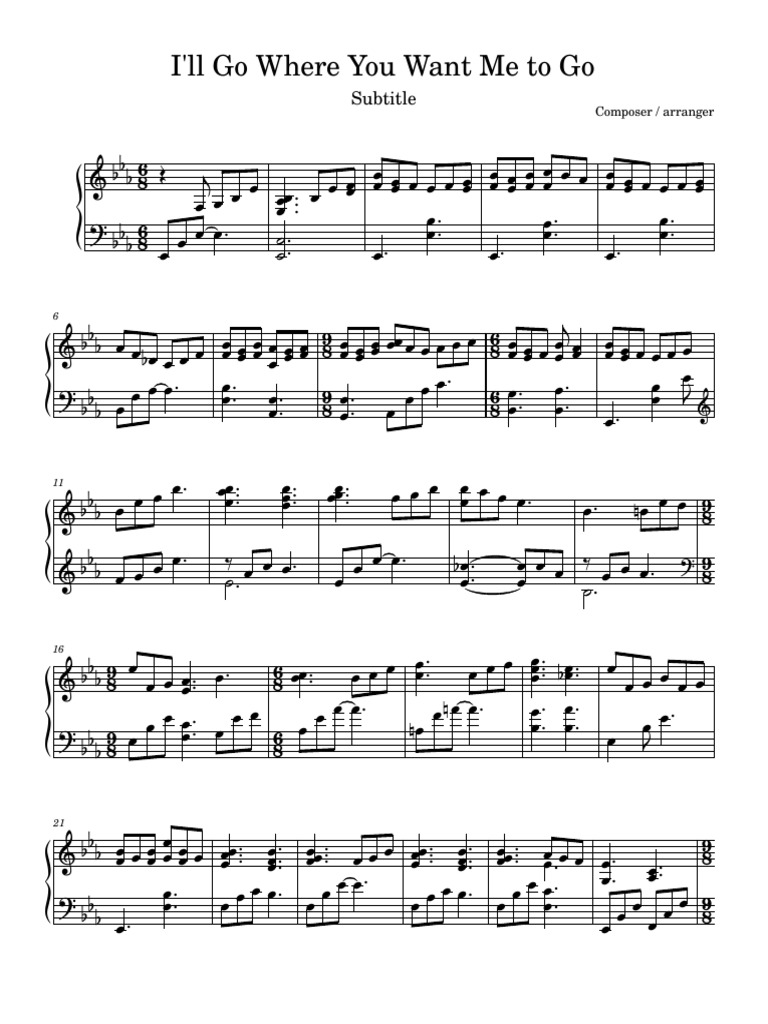 I'll Go Where You Want Me To Go | PDF