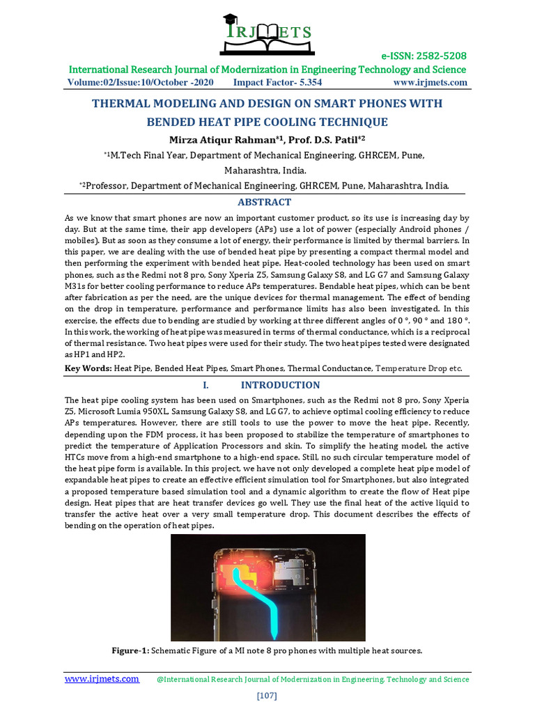 Thermal Modeling and Design On Smart Pho | PDF | Heat | Smartphone