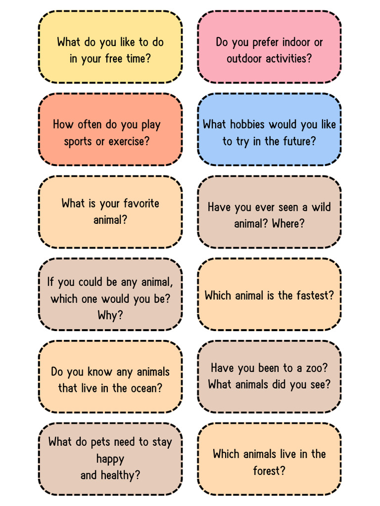 Fun Questions for Kids | PDF