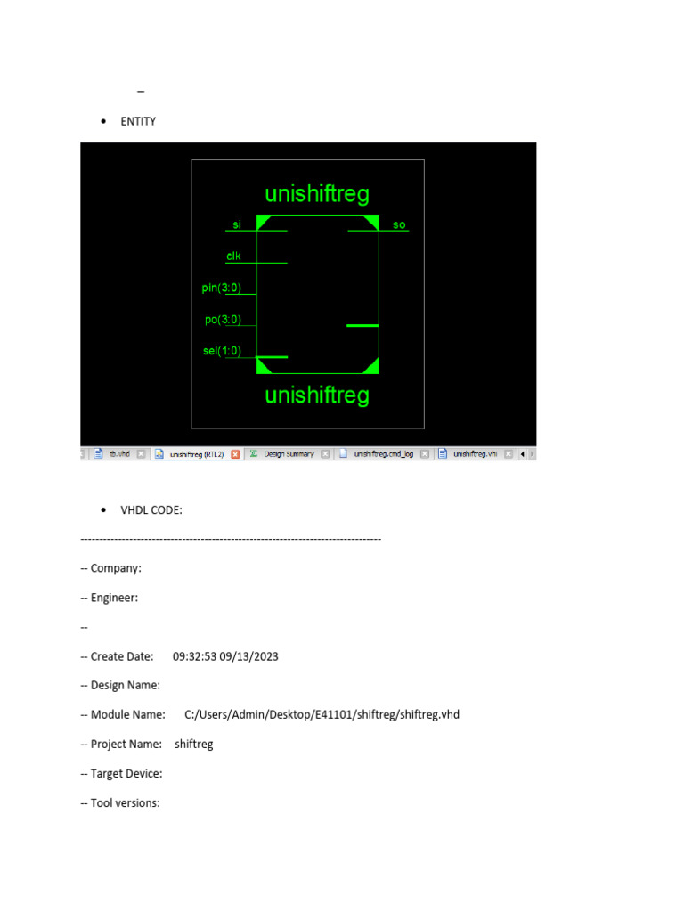 expt 2 | PDF | Vhdl | Hardware Description Language