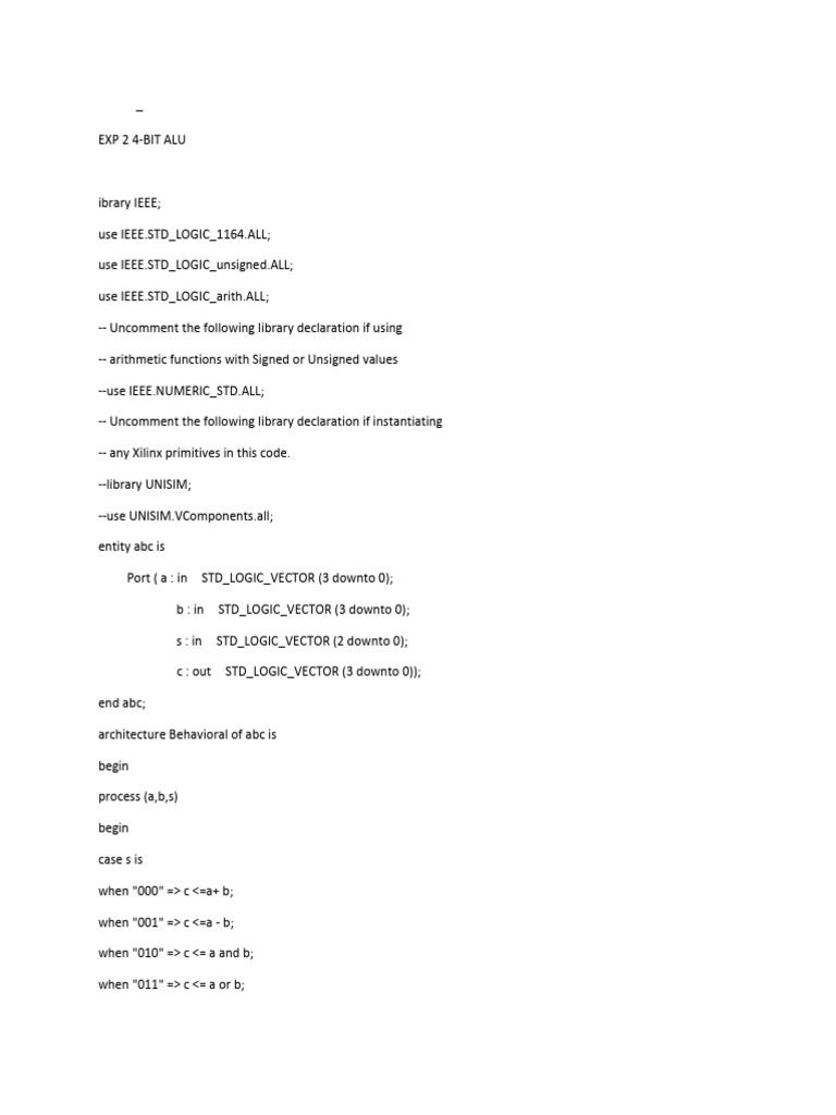 Expt 1 | PDF | Hardware Description Language | Computer Engineering
