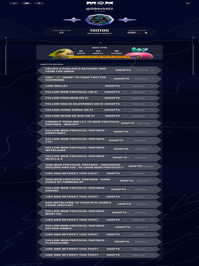 MON Protocol Missions | PDF