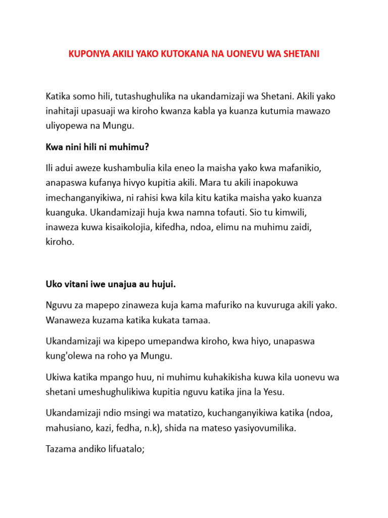 15 - Healing Your Mind Prayer-Points | PDF