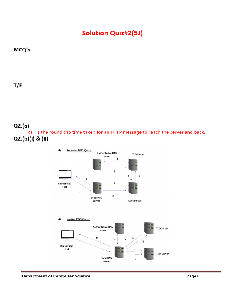 Quiz#2(5J)-Solution | PDF